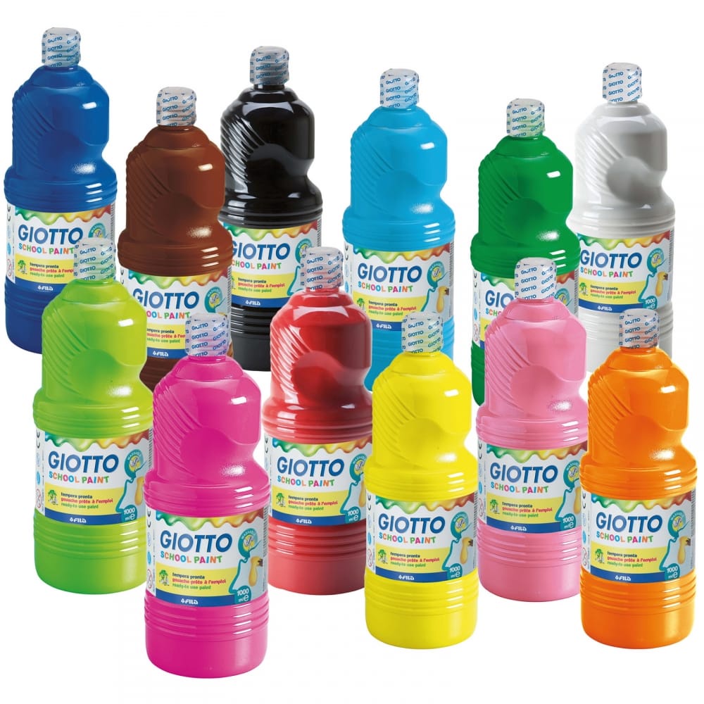 Giotto School Washable Paint 250ml / 500ml/ 1000ml | Shopee Singapore