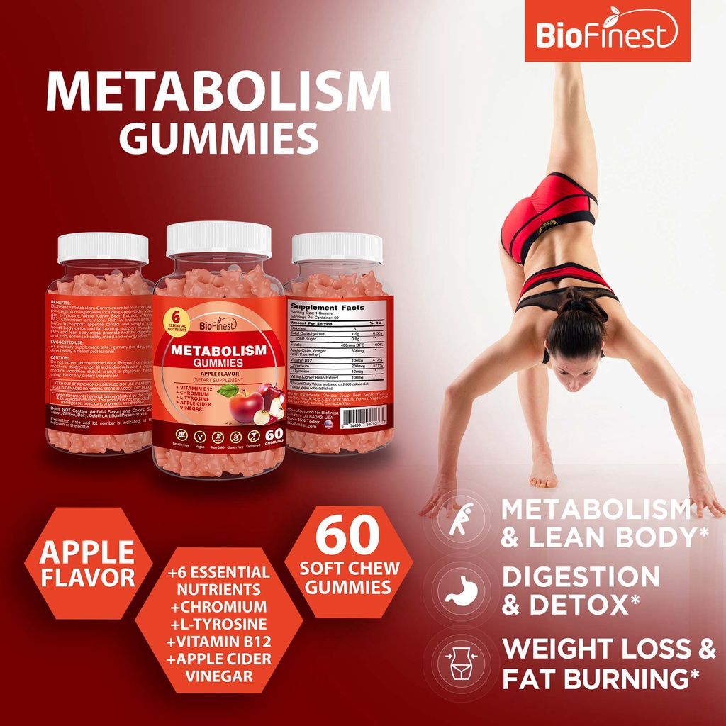 Biofinest Gummy Vitamin Supplement - Beauty Energy Sleep Metabolism Men ...