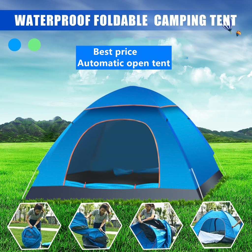 Automatic Open Tent Instant Portable Outdoor Beach Tent Hiking Family ...