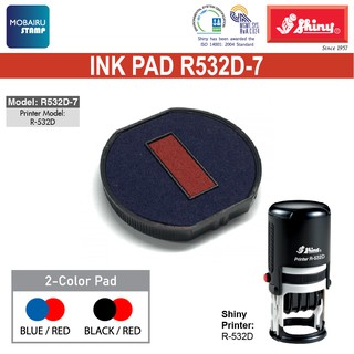 Ink Pad/Cartridges Refill for Round Self Inking Stamps - Shiny Round ...