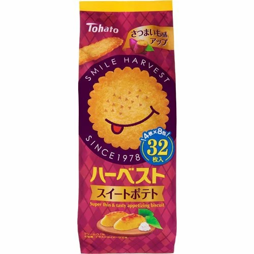 Tohato Harvest Sweet Potato Cookies 32s 107g [Japanese] | Shopee Singapore