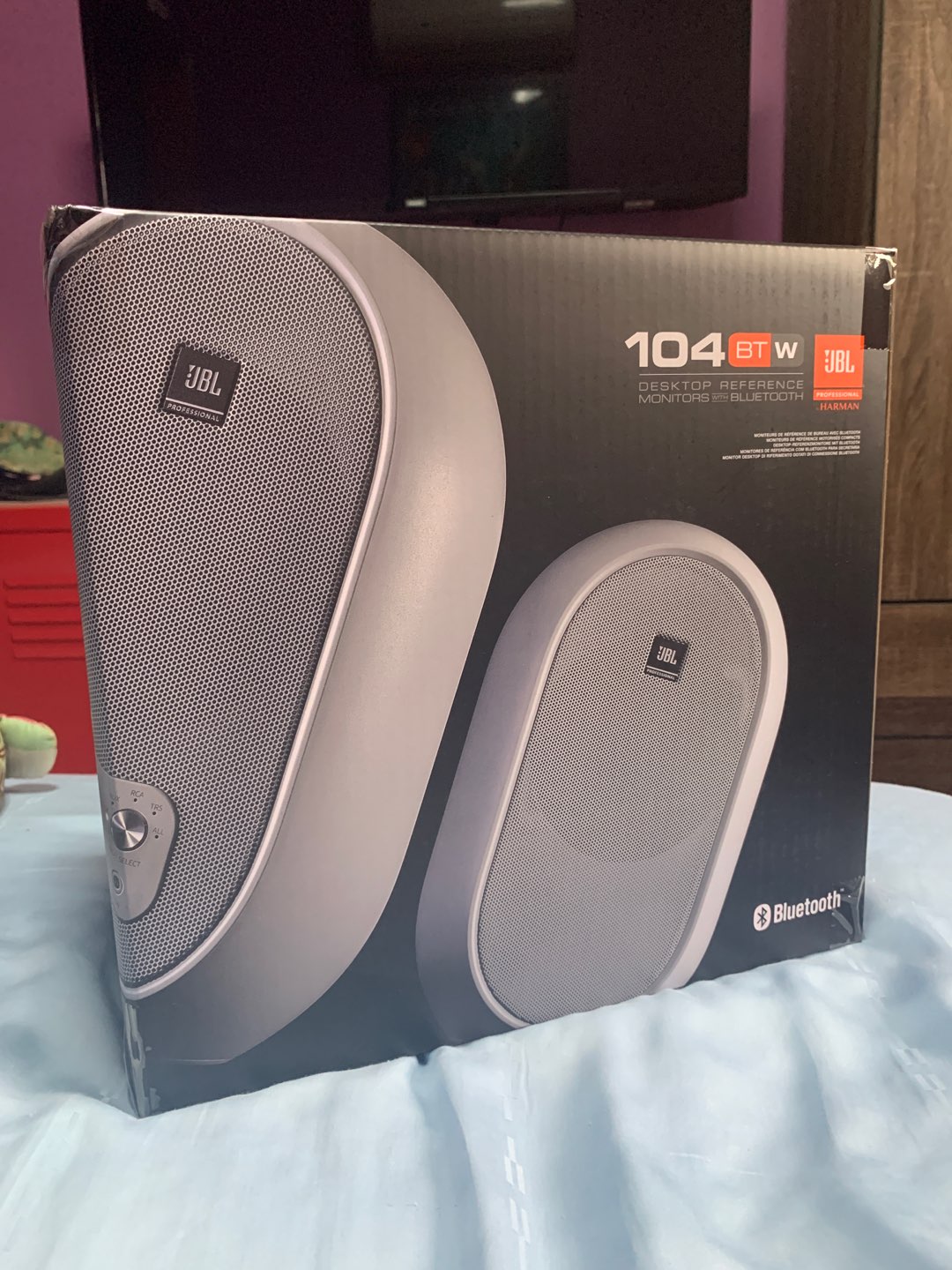 JBL 104-BT Compact Powered Desktop Reference Monitors with Bluetooth ...