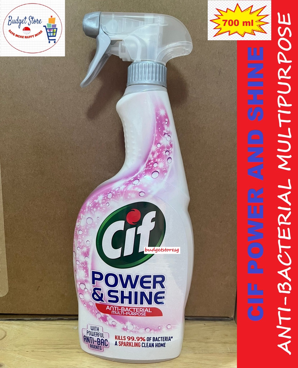 CIF Power and Shine Anti-Bacterial Multi-Purpose Spray -700ml | Shopee ...