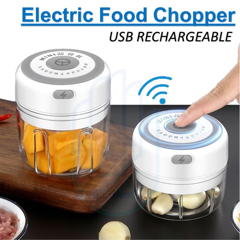 Electric Food Chopper / USB Garlic Chopper / Kitchen Blender Mixer ...