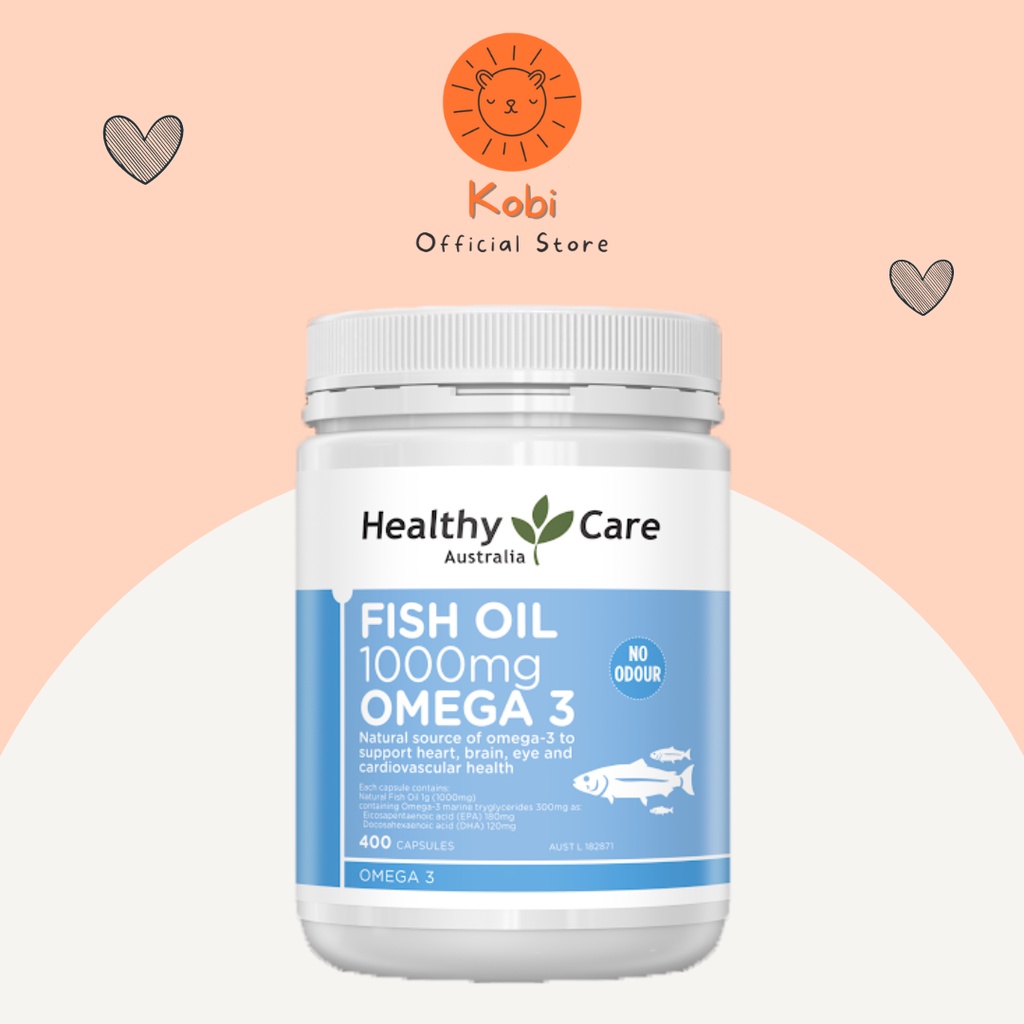 Healthy Care Fish Oil 1000mg Omega 3 (400 Capsules) | Shopee Singapore