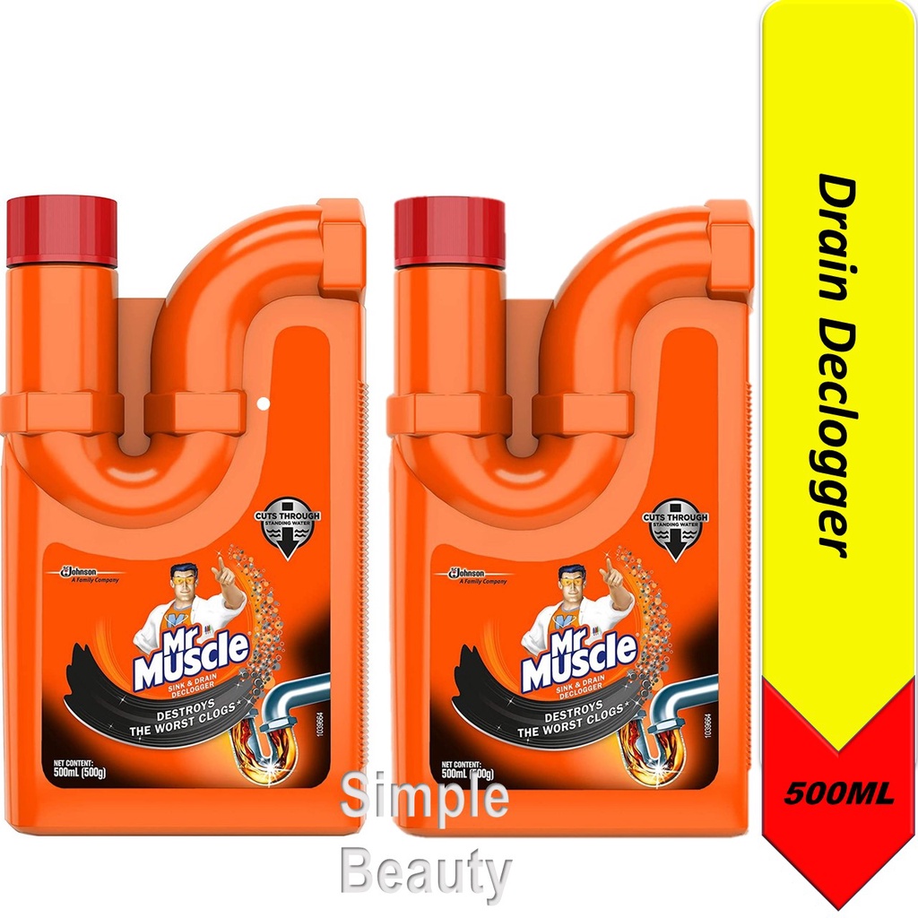Mr Muscle Sink & Drain Declogger, 500ml | Shopee Singapore