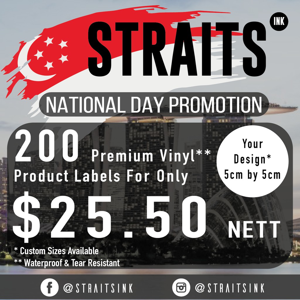 Premium Vinyl Product/Packaging Labels (Stickers) | Shopee Singapore