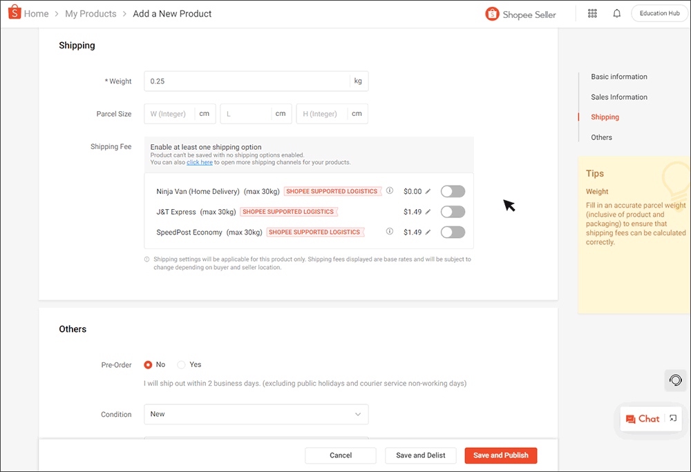 Listing a product on Seller Centre | Shopee PH Seller Education Hub