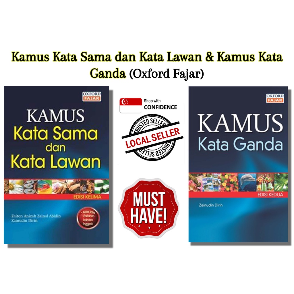 Kamus Kata Sama dan Kata Lawan & Kamus Kata Ganda (Oxford Fajar ...