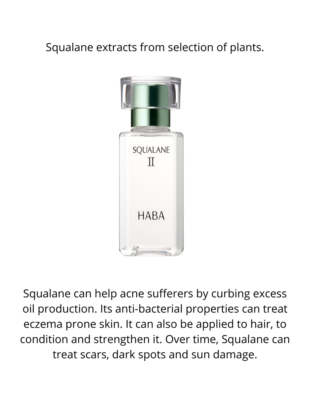 HABA Additive-Free Squalane II (99.9% Pure Plant based Squalane Oil) 15ml / 30ml / 60ml | Shopee ...