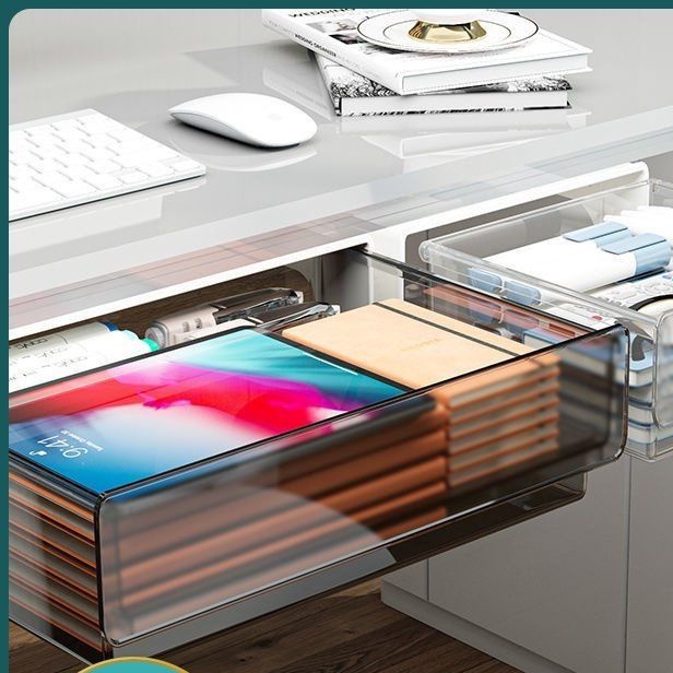 under-Desk Drawer Desktop Office Tables Bottom Desk Pen Holder Adhesive ...