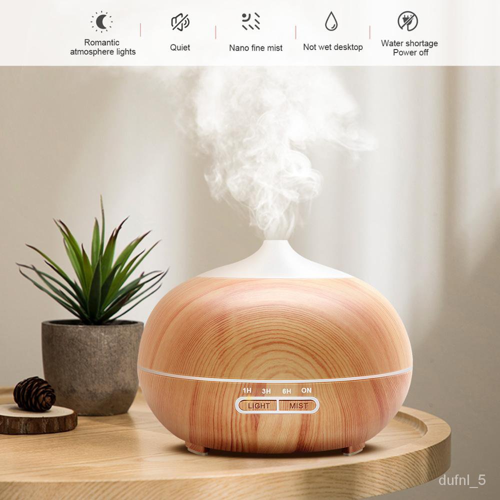 280ml Air Humidifier Soft Light Cactus Ultrasonic Aroma Purifier ...