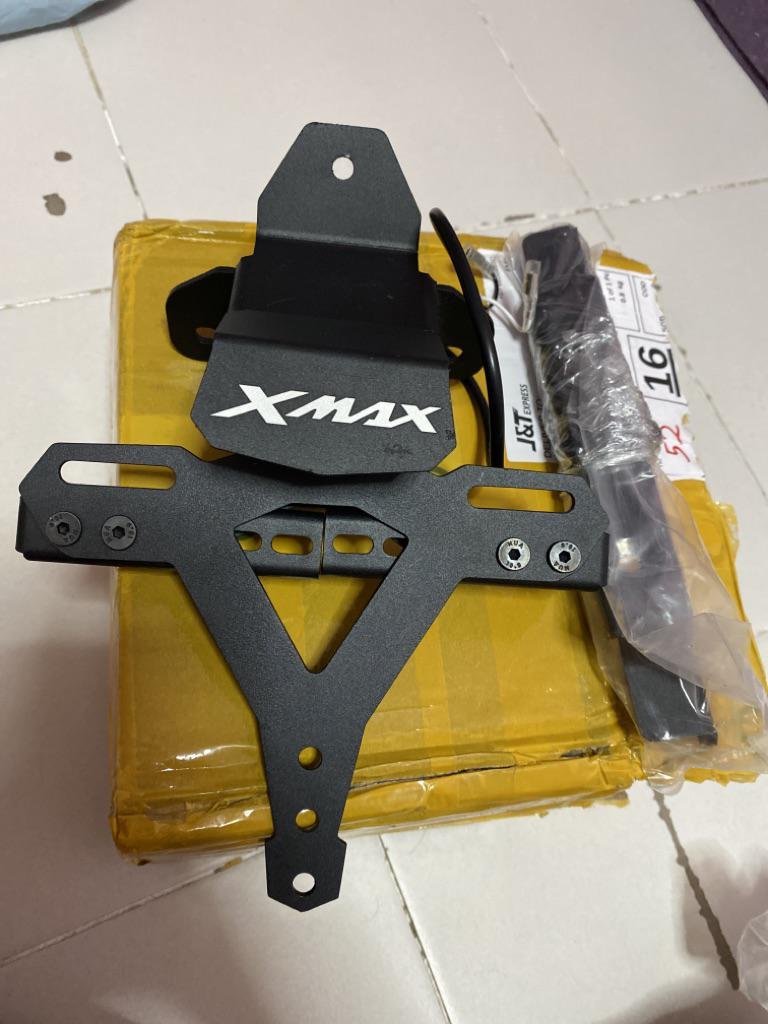 XMAX 300 SHORT License Plate Holder Tail Tidy Fender Eliminator LED ...