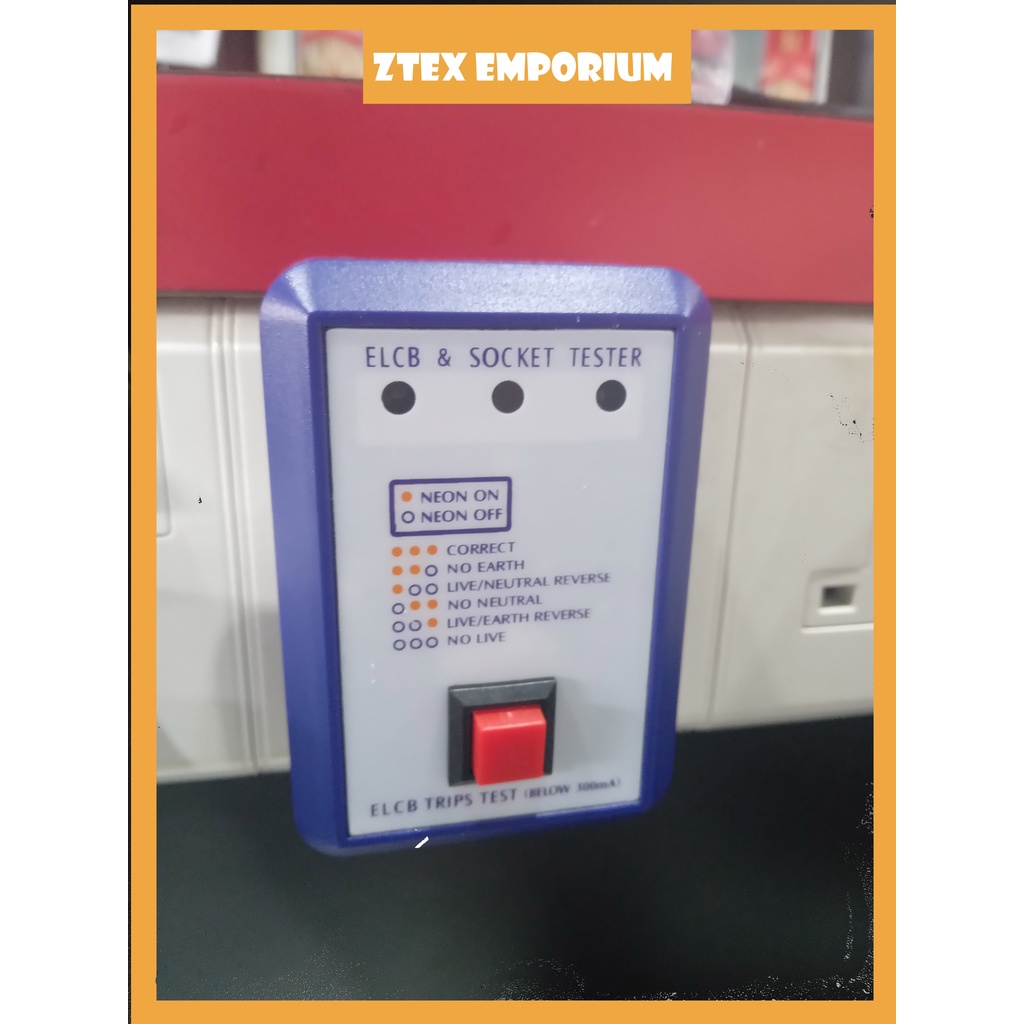 ELCB TRIPS & SOCKET TESTER TEST FOR POWER SUPPLY SAFETY SM-ES1630 13 ...