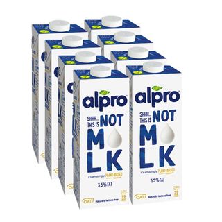 Alpro Not Milk 3.5% Fat (Oat Milk) - Case (1L x 8 packs) | Shopee Singapore