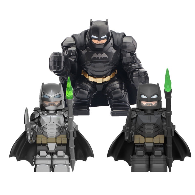 Armored Batman Minifigures Building Blocks DC Super Hero WM2388 model ...