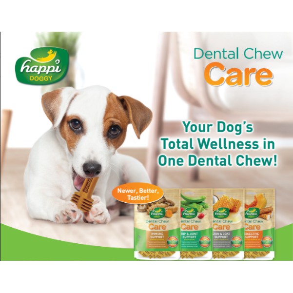 Happi Doggy Dental Chew Care 150g | Shopee Singapore