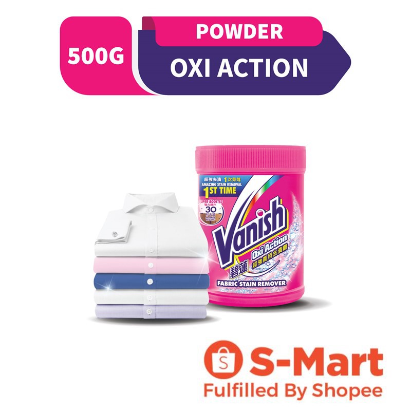 Vanish Power O2 Fabric Stain Remover 500G | Shopee Singapore