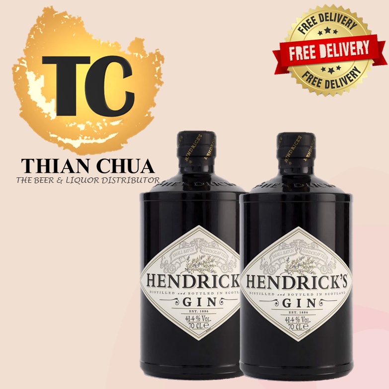 Hendrick's Gin - 2 Bottles x 700ML (44% Alcohol) | Shopee Singapore