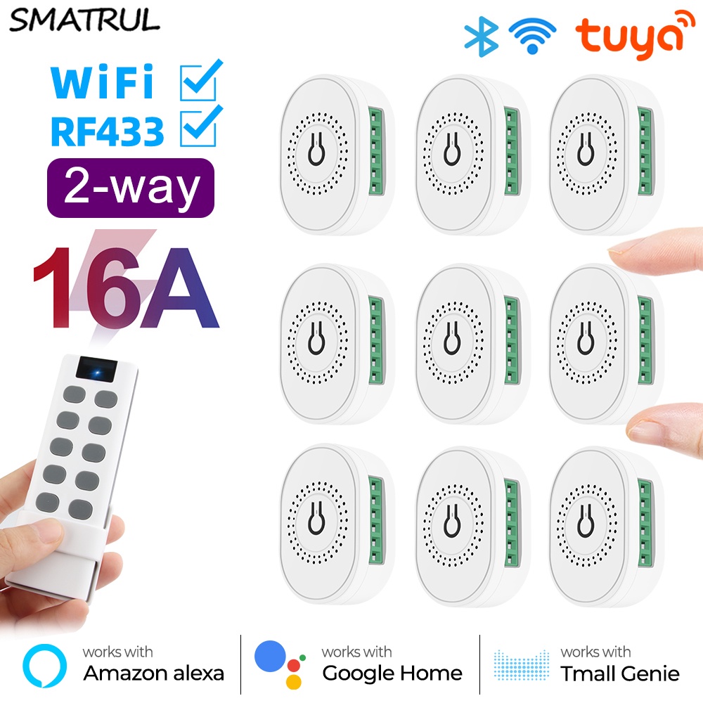 SMATRUL 16A Tuya WiFi RF433+33MHZ RF 10-key remote control Smart ... SMATRUL 16A Tuya WiFi RF433+33MHZ RF 10-key remote control Smart ...
