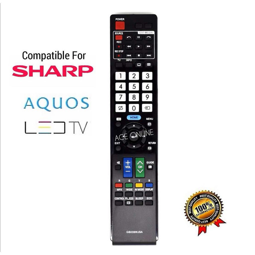 SHARP LED/Android TV/SMART TV Remote Control Replacement(GB005WJSA ... SHARP LED/Android TV/SMART TV Remote Control Replacement(GB005WJSA ...