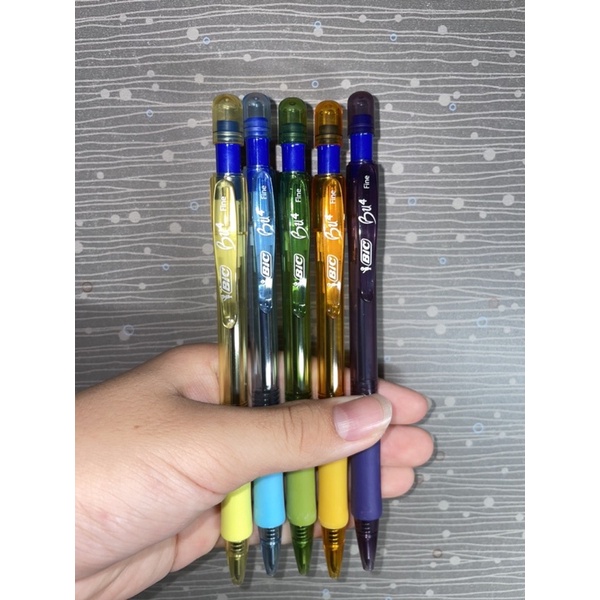 BiC Bu4 RETRACTABLE BALL PENS (Blue Ink) | Shopee Singapore