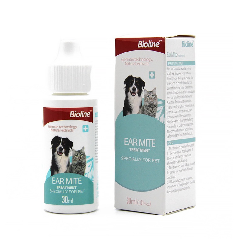 Bioline Ear Mite Treatment 30ml -Dog & Cat | Shopee Singapore