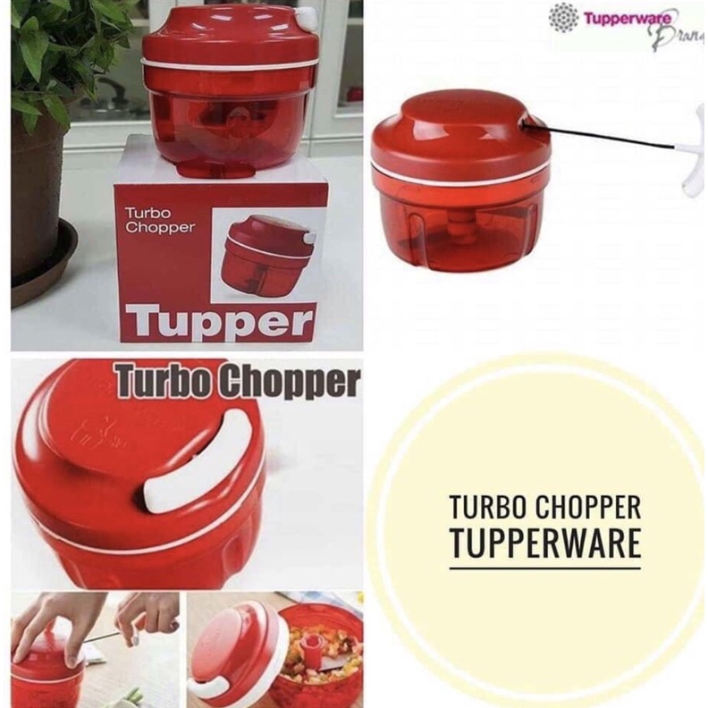 Tupperware Turbo Chopper (1) 300ml | Shopee Singapore