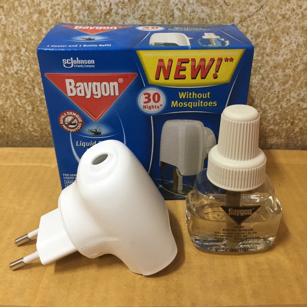 Baygon SC Johnson New Liquid Electric Repeller 30 Nights Anti Dengue ...