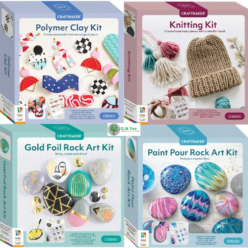 Craft Maker Knitting/Jewellery/Gold Foil Rock Art/Paint Pour Rock Art ...