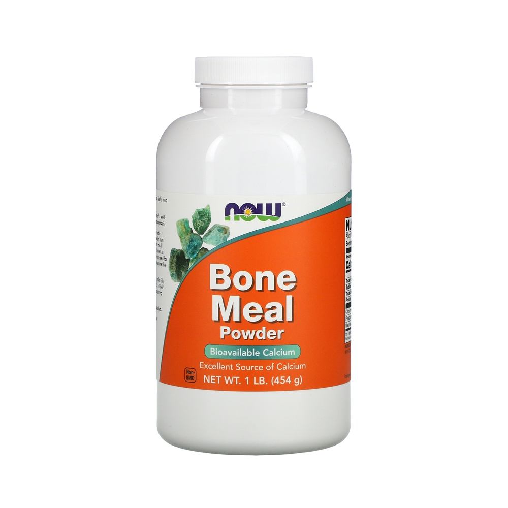 NOW Supplements, Bone Meal Powder with Calcium Carbonate and Magnesium ...