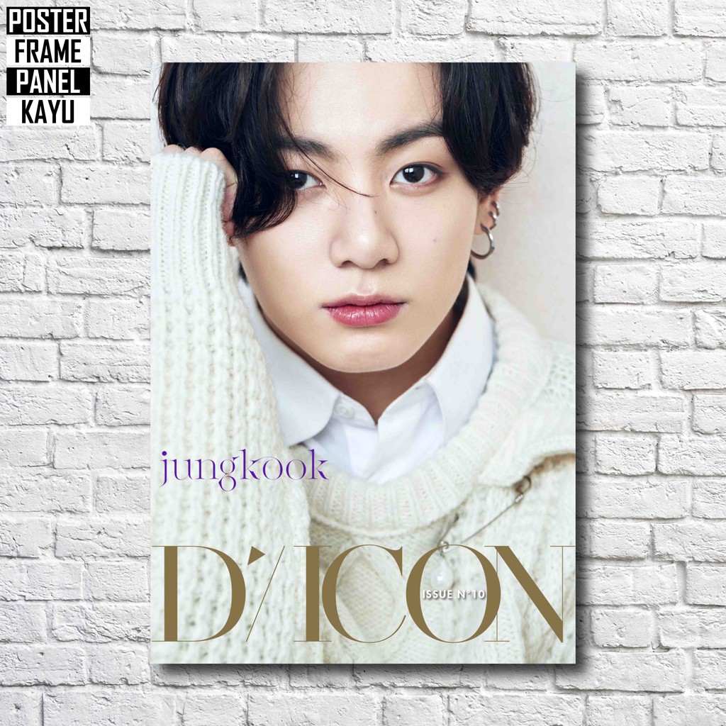 Bts Poster Jungkook DICON Solid Wood Frame A4 JNK184 | Shopee Singapore
