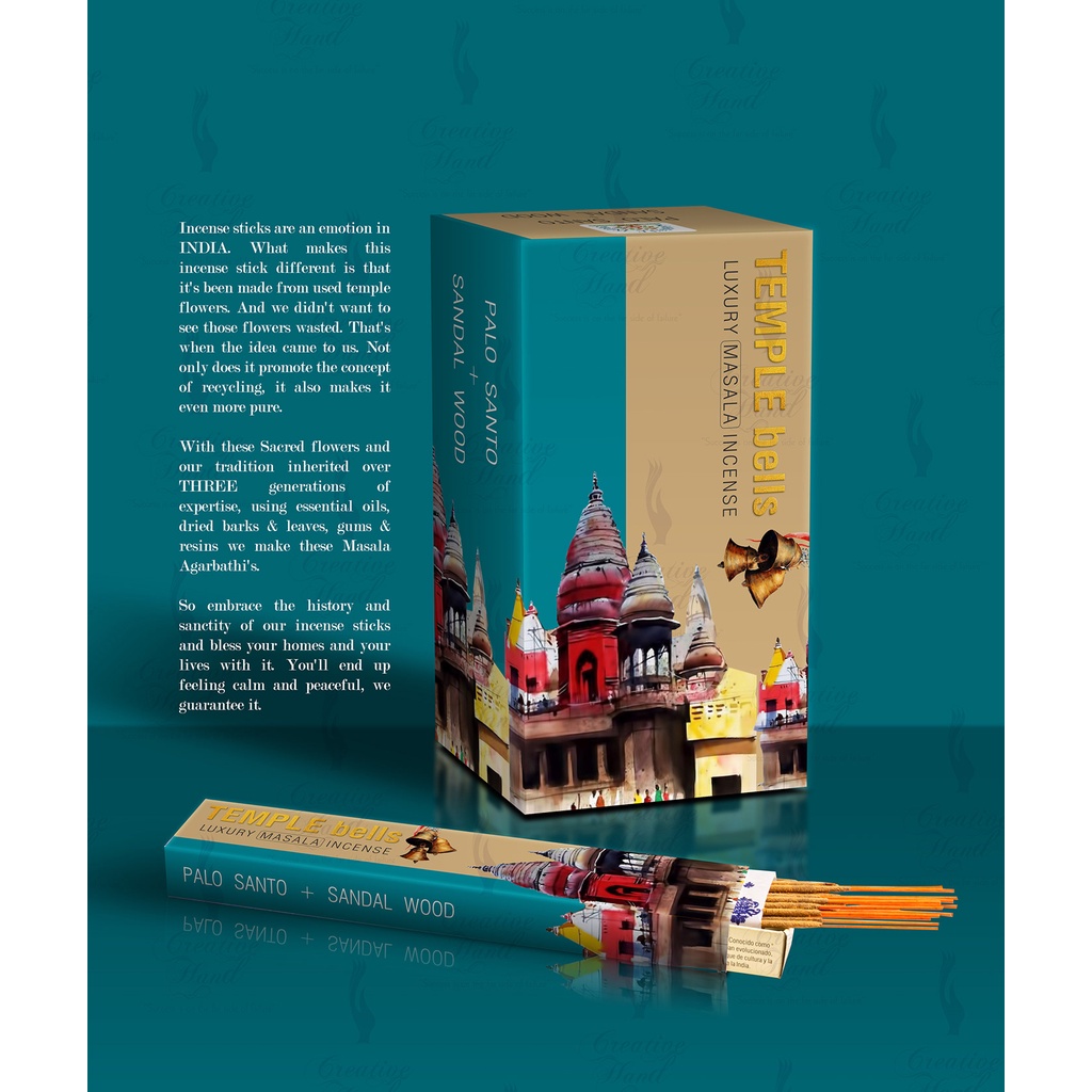 Temple Bells Luxury Incense Sticks Box ( 12 packets) | Shopee Singapore