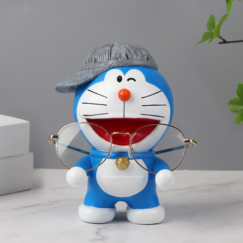 Doraemon Glasses Shelf Frame Cute Ornaments Home Desk Office Small ...