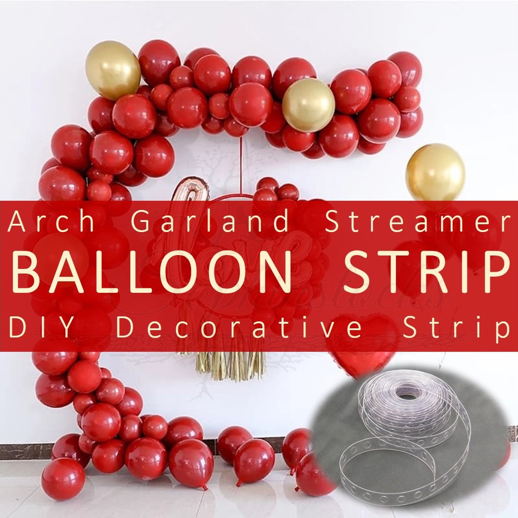 DIY Balloon Garland Decorative Strip | Balloon Arch | Balloon Streamer ...