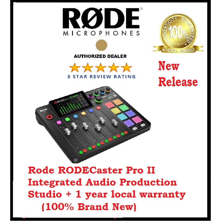 Rode RODECaster Pro II Integrated Audio Production Studio + 1 year ...
