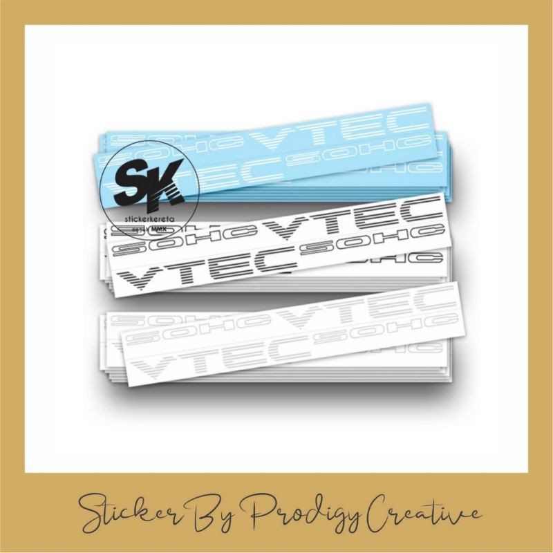 Stiker Kereta SOHC VTEC Civic EK EJ EG EH Honda Car Sticker | Shopee ...
