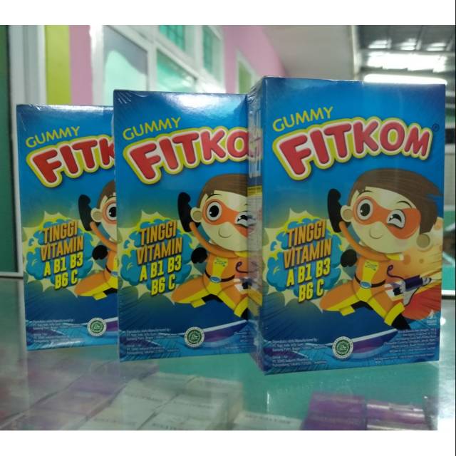 Fitkom Gummy Vitamin C, A & B / 1 Box @ 4 Sacet | Shopee Singapore