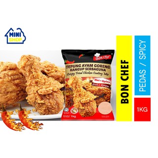 BON CHEF TEPUNG AYAM GORENG PEDAS HOT SPICY CRISPY FRIED CHICKEN POWDER ...