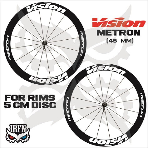 Sticker Decal Rims Vision Metron Disc 45mm Width | Shopee Singapore