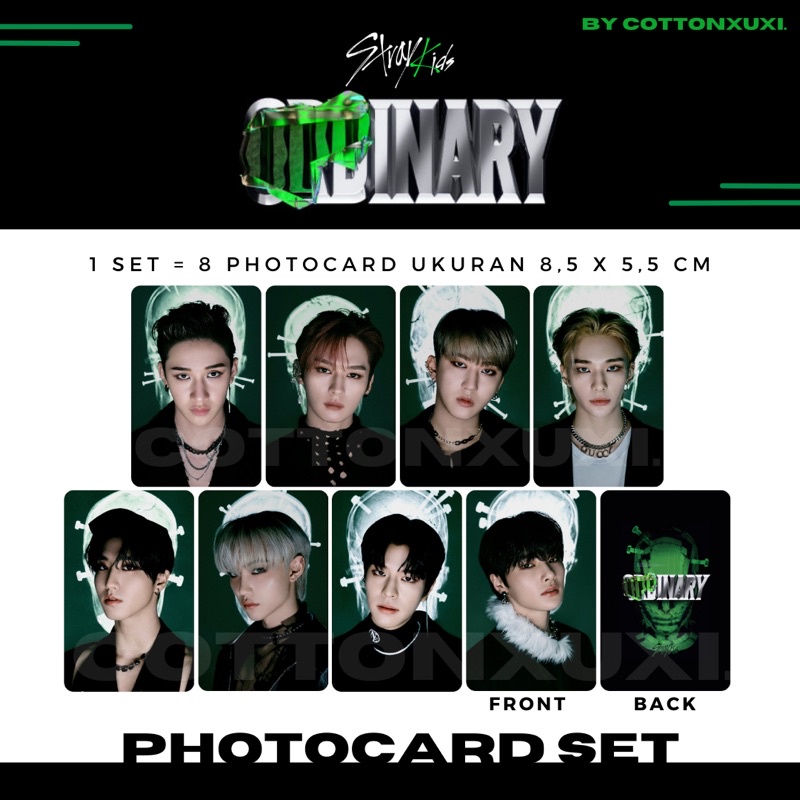 (Pc Set) Stray Kids ODDINARY Mini Album Unofficial Photocard Bangmin ...