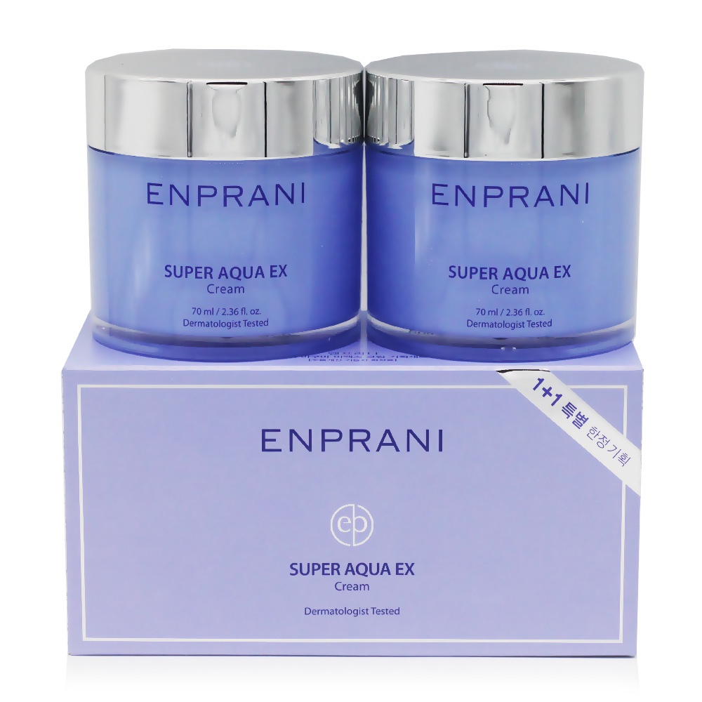 ENPRANI Super Aqua EX Cream 70ml+70ml (Two pieces special set) | Shopee ...