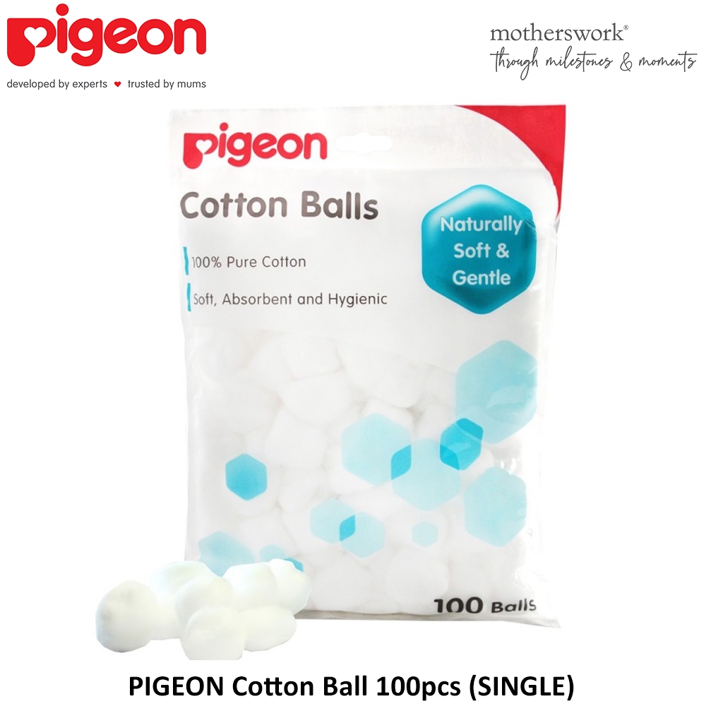 Pigeon Cotton Ball (100 Pcs/Pack) | Shopee Singapore