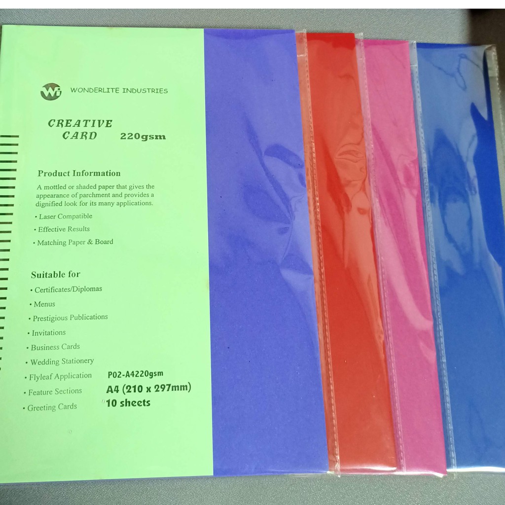 10Pcs A4 Blank 220gsm Creative Card Paper DIY Hand Painted Graffiti ...