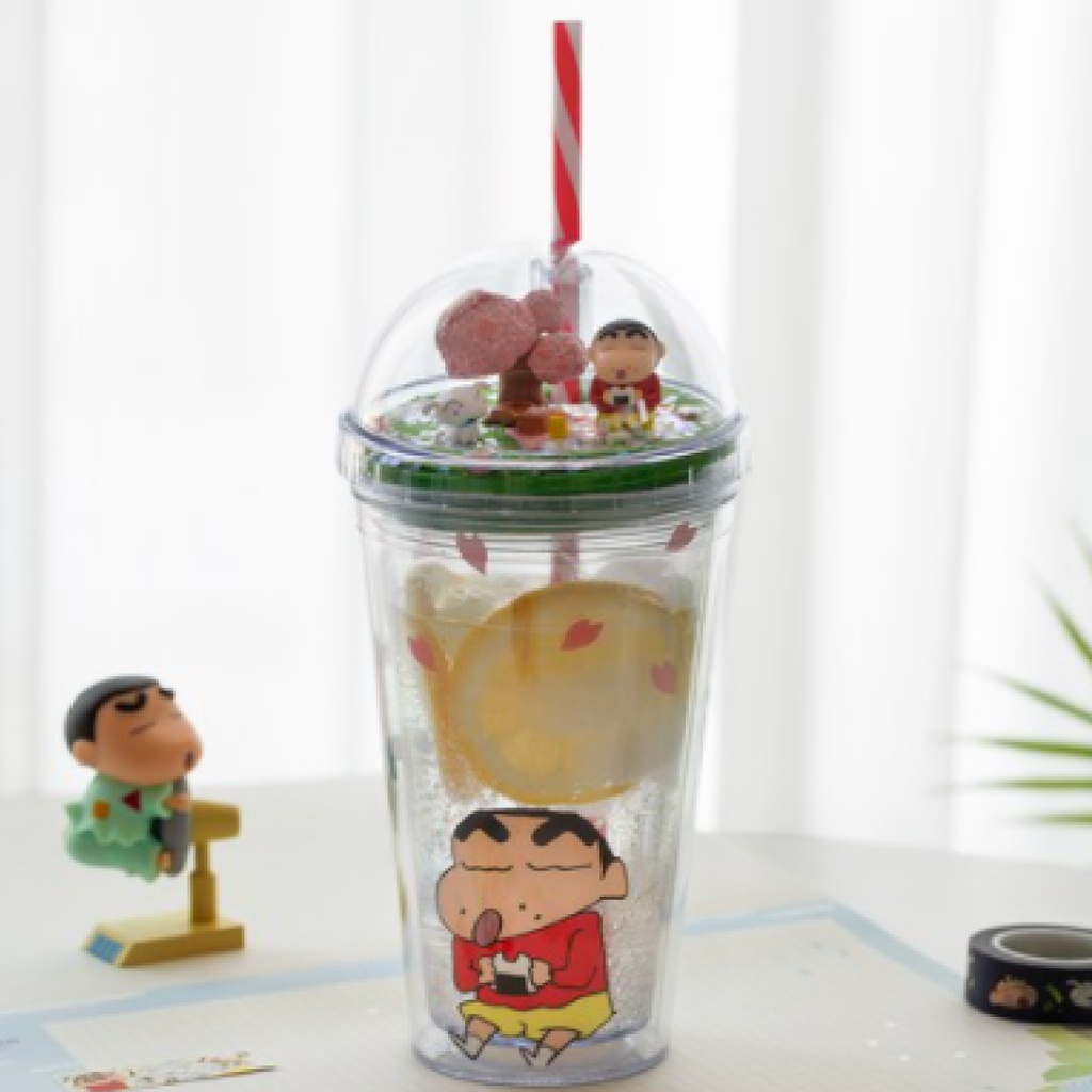 crayon shin chan cup 475ml / crayon shin chan figurine tumbler ...