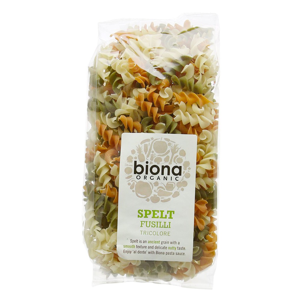Biona Organic Tri Colore Fusilli Pasta, 500G - WSHT [UK] | Shopee Singapore