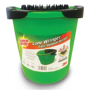 3M Scotch Brite Easy Squeeze Bucket Mop Bucket with String Mop Refill ...