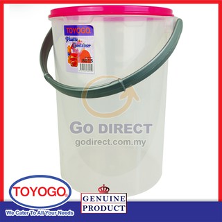 1 X TOYOGO 14L Handy Round Food Container Water Pail Plastic Storage ...