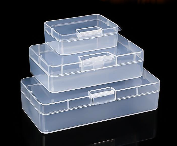 Transparent Plastic Storage Box Clear Square Multipurpose Display ...