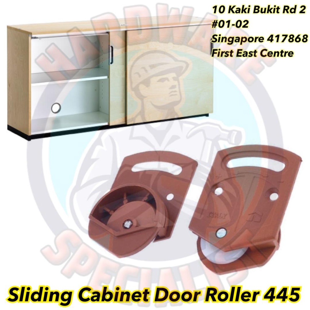 Sliding Cabinet Door Roller 445 (Cabinet Roller Guide) | Shopee Singapore